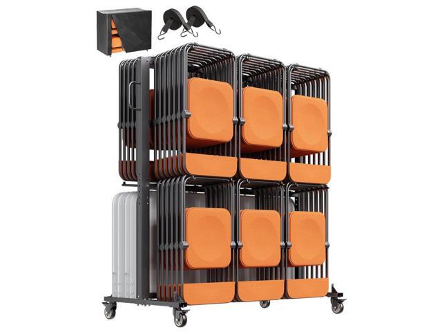 Click here for VEVOR Folding Chair Rack Cart for 84 Chairs/ 12 Ta... prices