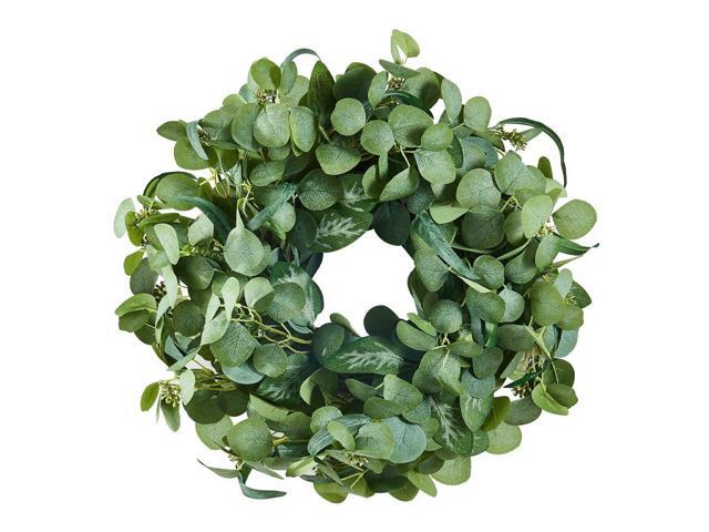 Click here for VEVOR Artificial Decorative Wreath 26 in Green Euc... prices