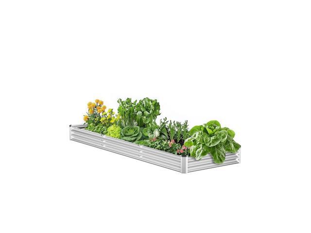 Click here for VEVOR Metal Raised Garden Bed 12x4x1 ft Outdoor Ga... prices