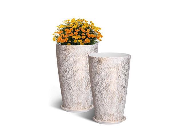 Click here for VEVOR Tall Planter Set of 2 Round Tapered Plant Po... prices