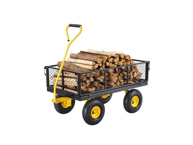 Click here for VEVOR 900 Lbs Heavy Duty Steel Garden Cart  Garden... prices
