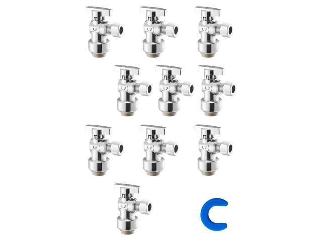 Click here for VEVOR 10 Pack Angle Stop Valve Push-to-Connect 1/2... prices