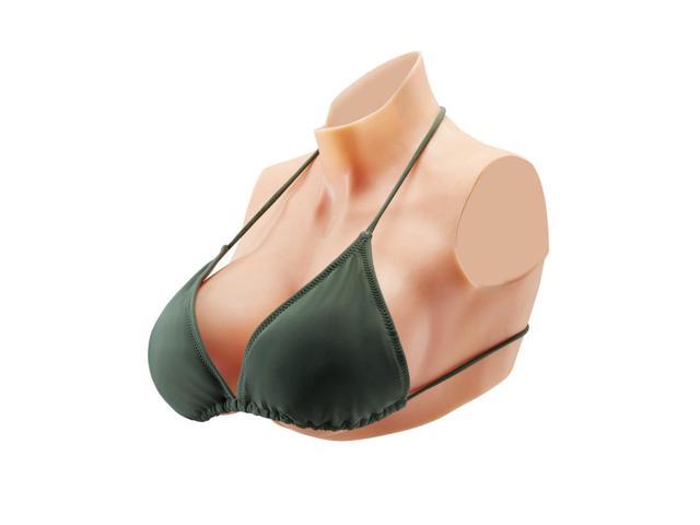 Click here for VEVOR Silicone Breastplate E-Cup High Neckline Fak... prices
