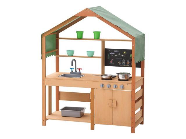 Click here for Wooden Mud Kitchen Outdoor Toy Play Kitchen Set fo... prices