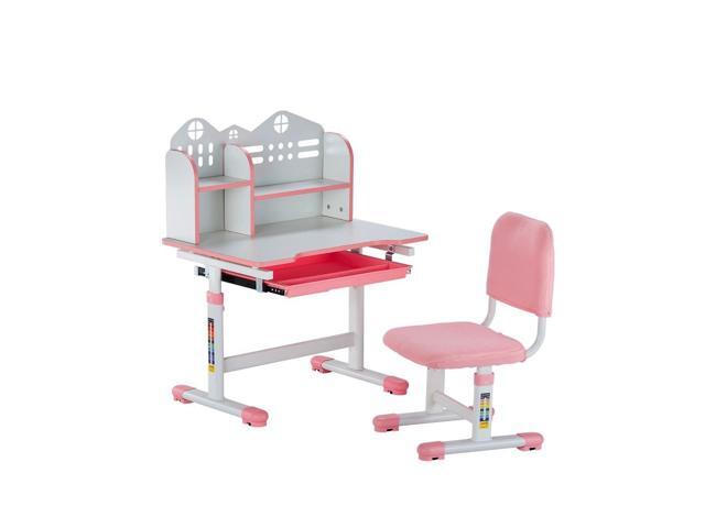 Click here for VEVOR Kids Study Chair and Desk with Bookshelf & D... prices