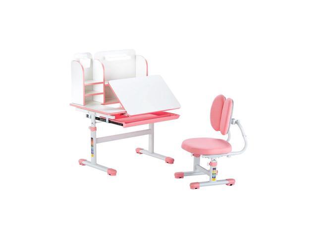 Click here for VEVOR Kids Study Chair and Desk with Bookshelf & D... prices