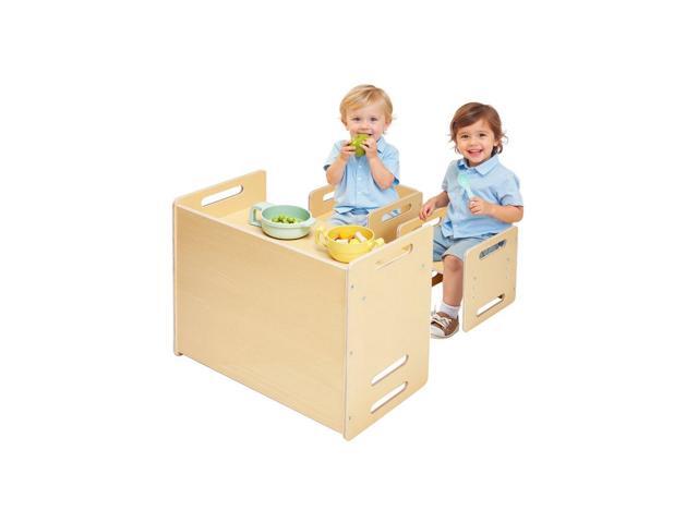 Click here for VEVOR Weaning Table and Chair Set Montessori Toddl... prices