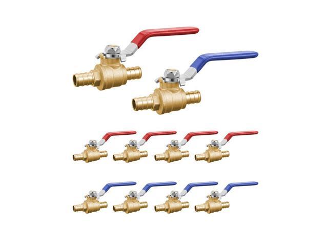 Click here for VEVOR PEX Ball Valve 10 Pieces 1/2 in PEX Brass Ba... prices