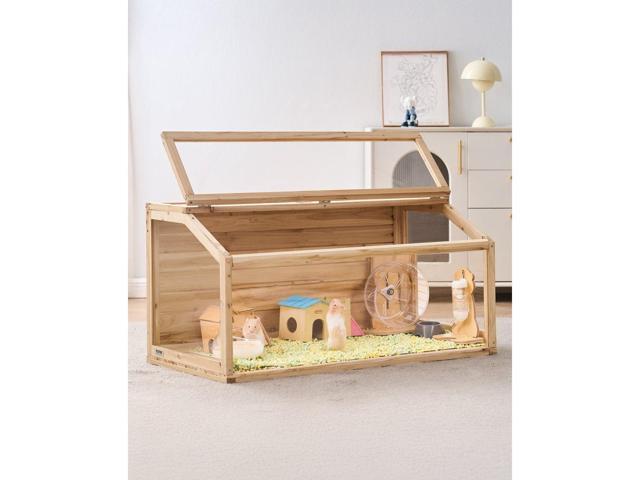 Click here for VEVOR Wooden Hamster Cage Habitat 48 in Clear Mice... prices