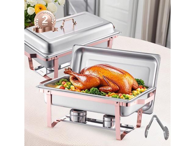 Click here for VEVOR 8 Qt 2 Pack Rectangle Chafing Dish Buffet Se... prices