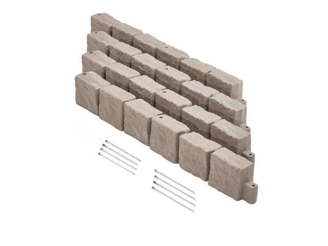 Click here for Fake Stone Landscape Edging 46.8x3.9 in Lawn Edgin... prices