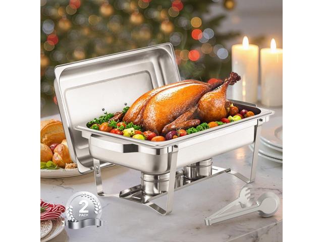 Click here for VEVOR 8 Qt 2 Pack Rectangle Chafing Dish Buffet Se... prices