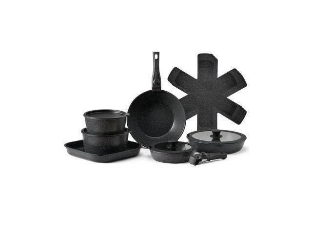 Click here for VEVOR 17 Piece Pots and Pans Set Granite Nonstick... prices