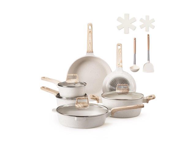 Click here for VEVOR 17 Piece Pots and Pans Set Granite Nonstick... prices