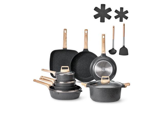 Click here for VEVOR 19 Piece Pots and Pans Set Granite Nonstick... prices