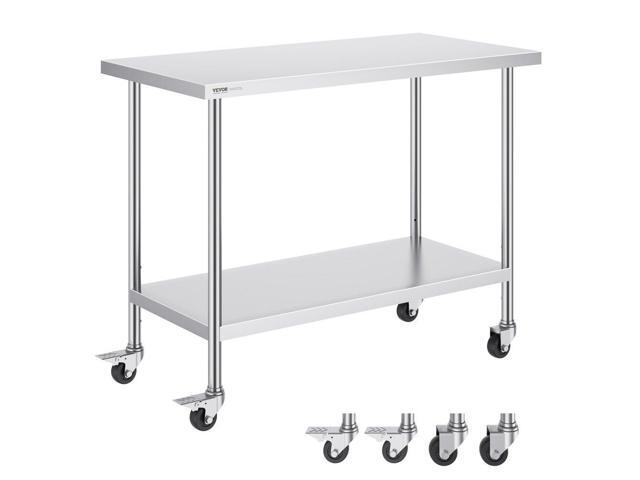 Click here for VEVOR Stainless Steel Work Table 24 x 48 x 38 Inch... prices