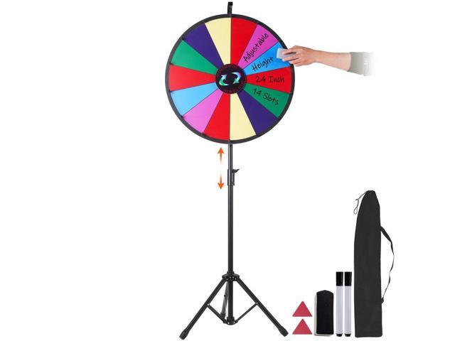 Click here for 24 Inch Tabletop Color Prize Wheel with Folding Tr... prices