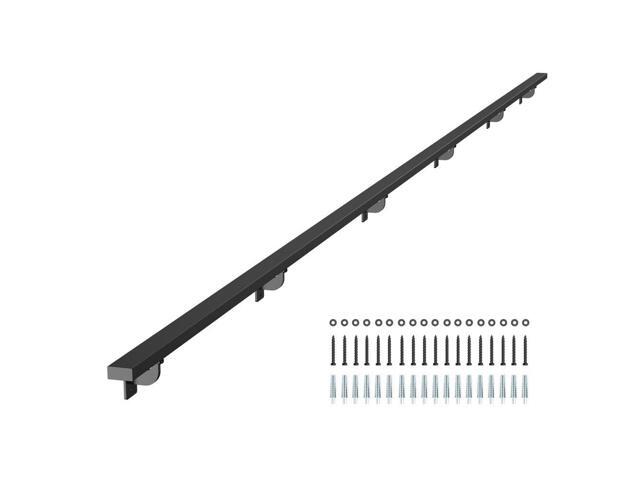 Click here for 15ft Wall Mounted Stair Handrail Black Aluminum 25... prices