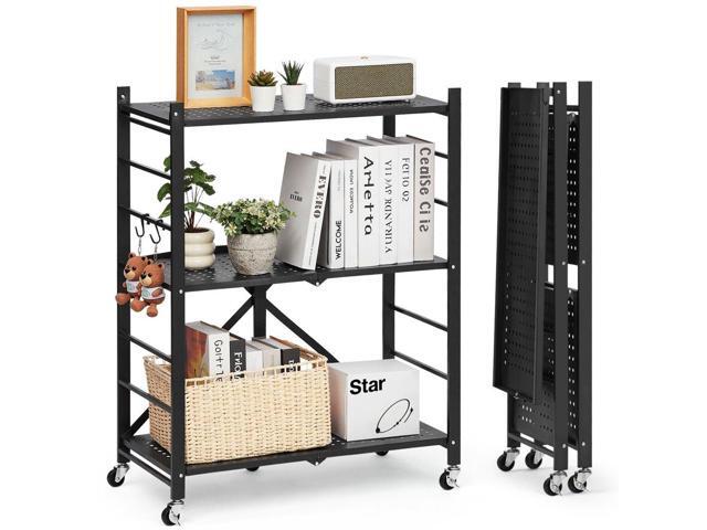 Click here for VEVOR 3-Tier Foldable Storage Shelf with Wheels 28... prices