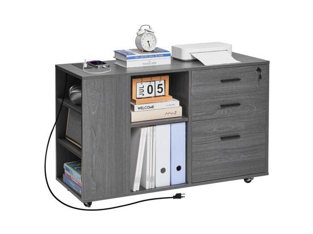 Click here for 3 Drawer Wooden File Cabinet Mobile Filing Cabinet... prices