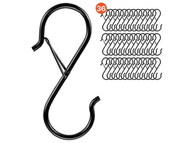 Click here for 36 Pack S Hooks with Safety Buckle 39.68 LBS Capac... prices