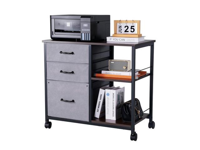 Click here for Mobile Metal File Cabinet with 3 Fabric Drawers an... prices