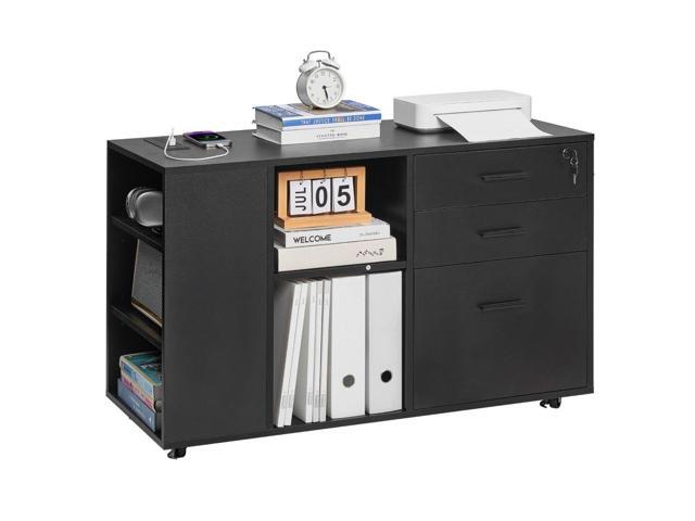 Click here for 3 Drawer Wooden File Cabinet Mobile Filing Cabinet... prices