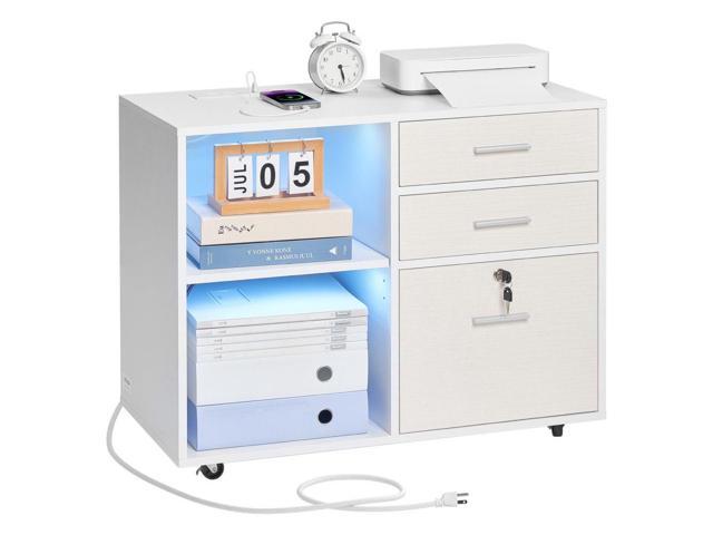 Click here for 3 Drawer Wooden File Cabinet Mobile Filing Cabinet... prices