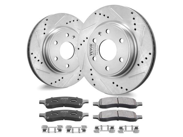 Click here for VEVOR Drilled Slotted Front Brake Rotors Pads Kit... prices