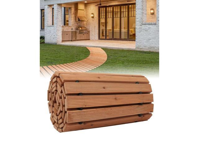 Click here for VEVOR 8 ft L x 17 in W Curved Wooden Garden Pathwa... prices