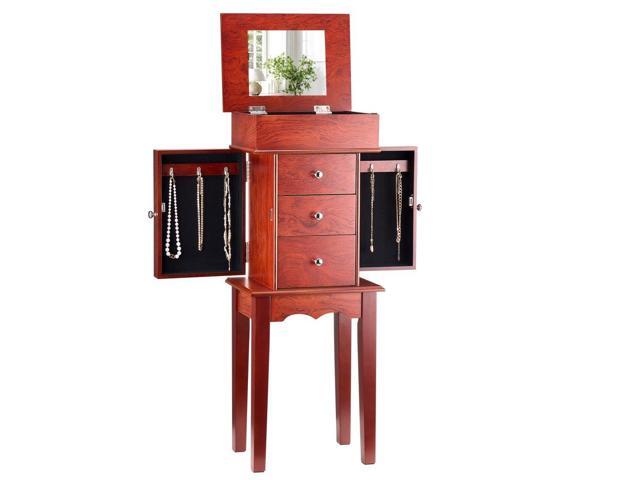 Click here for VEVOR Jewelry Cabinet Armoire Standing Jewelry Sto... prices