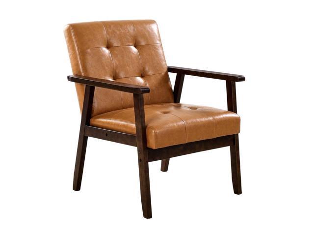 Click here for VEVOR Mid-Century Modern Accent Chair PU Leather A... prices