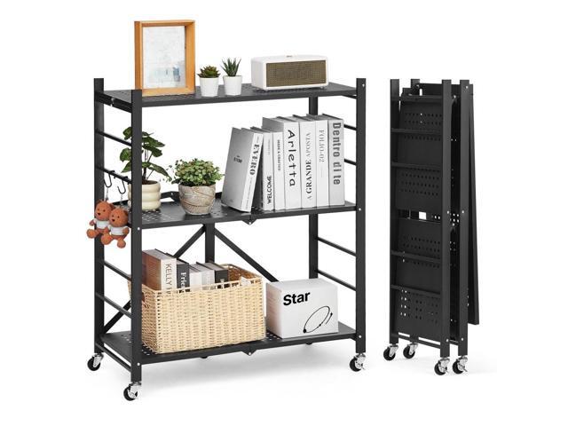 Click here for VEVOR 3-Tier Foldable Storage Shelf with Wheels 30... prices