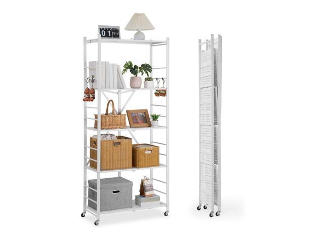Click here for VEVOR Folding Storage Shelf with Wheels 5-Tier No... prices