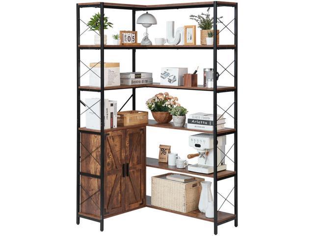 Click here for VEVOR 6 Tier Corner Bookshelf Tall Corner Bookcase... prices