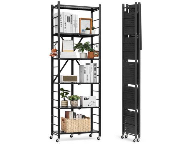 Click here for VEVOR 6-Tier Foldable Storage Shelf with Wheels 24... prices