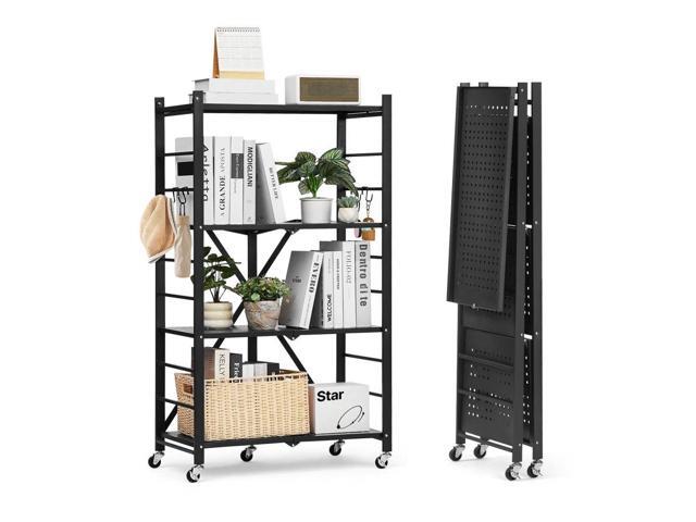 Click here for VEVOR 4-Tier Foldable Storage Shelf with Wheels 26... prices