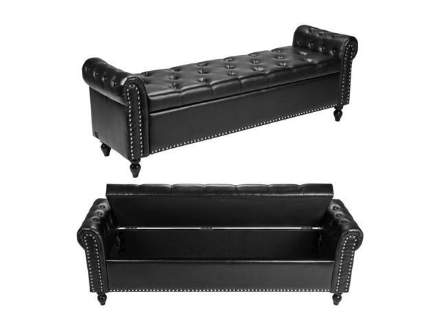 Click here for VEVOR Button-Tufted Storage Ottoman Bench Rolled A... prices