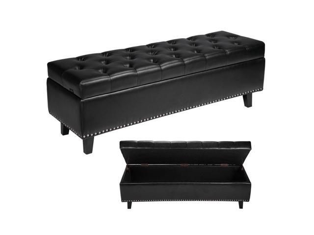 Click here for VEVOR Button-Tufted Storage Ottoman Bench PU Leath... prices