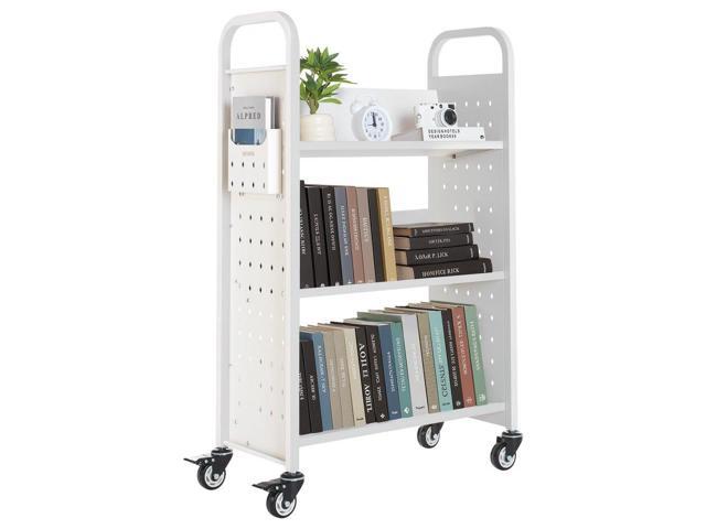 Click here for VEVOR Rolling Library Book Cart  330 lbs Capacity... prices