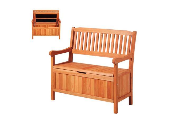 Click here for VEVOR 33 Gal Outdoor Wood Storage Bench Deck Box W... prices