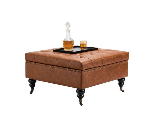 Click here for VEVOR 31-34 in Square Leather Ottoman with Storage... prices