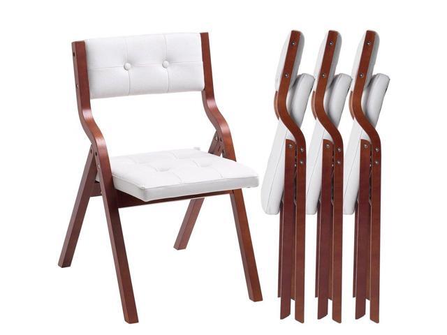 Click here for VEVOR Wooden Folding Chairs with Padded Cushion an... prices