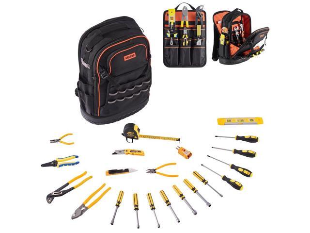 Click here for VEVOR Tool Backpack with Tools 65 Pockets Tear-res... prices