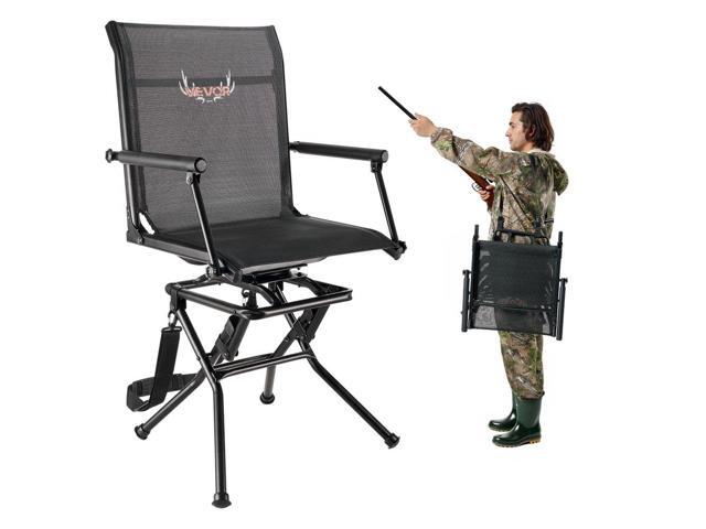 Click here for VEVOR Hunting Chair 360° Swivel Silent Foldable Bl... prices