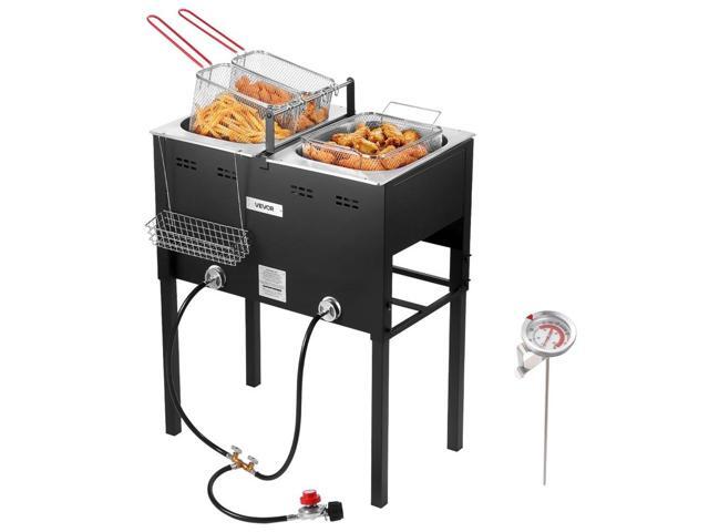 Click here for VEVOR 16QTx2 Outdoor Propane Deep Fryer Commercial... prices