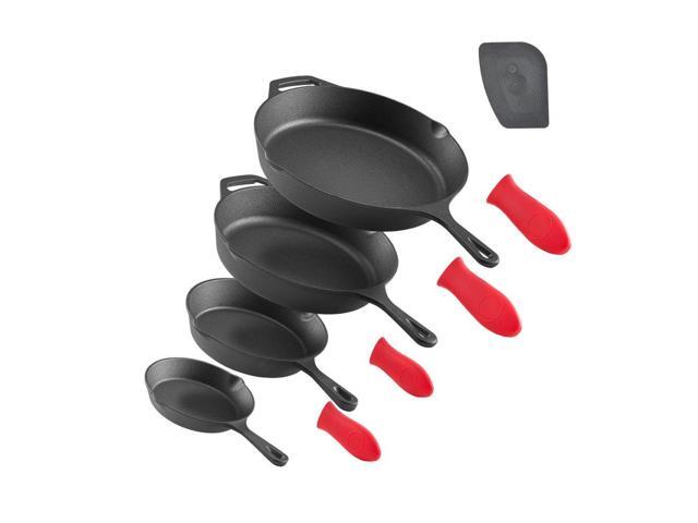 Click here for VEVOR 4 Piece Cast Iron Skillet Frying Pan Set 6 8... prices