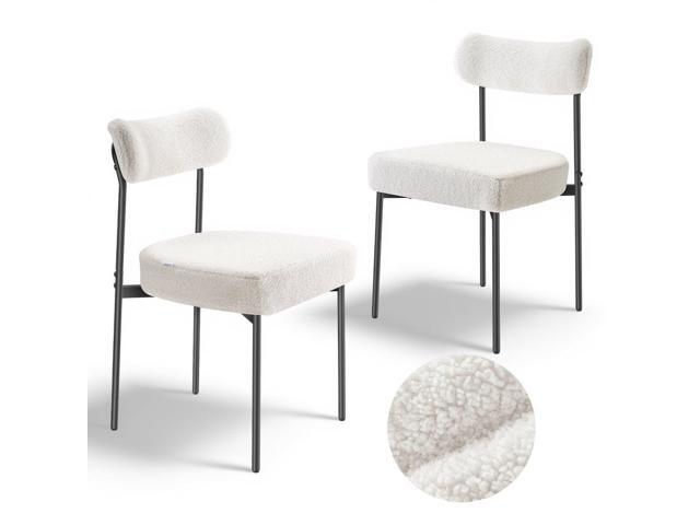Click here for VEVOR Set of 2 Boucle Dining Chairs Modern Kitchen... prices