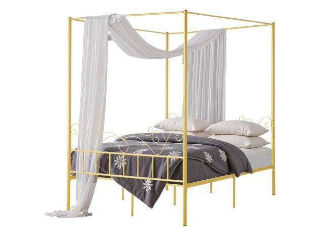 Click here for VEVOR Queen Size Canopy Bed Frame Metal Canopy Bed... prices