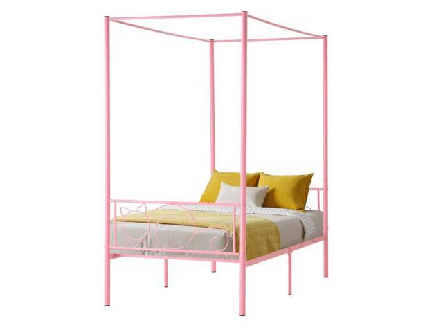 Click here for VEVOR Twin Size Canopy Bed Frame Metal Canopy Bed... prices